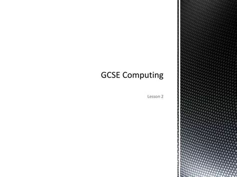PPT GCSE Computing PowerPoint Presentation Free Download ID 2506416