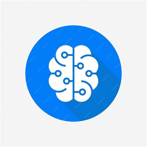 Premium Vector Brain With Neural Network Vector Icon Artificial Intelligence Concept Icon