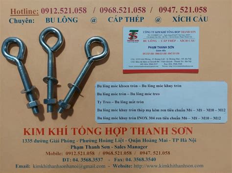 Bu Lông Móc Treo Ty Treo M6m8m10m12 Mạ Kẽm Tổng Đại Lý Ốc Vít Bu