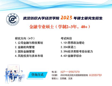 【研究生招生】欢迎报考应用经济学、金融专业硕士研究生 武汉纺织大学经济学院