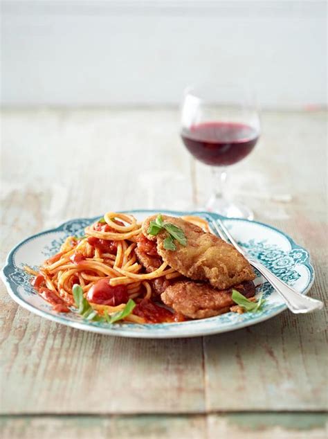 Piccata Milanese Mit Spaghetti Rezept Lecker