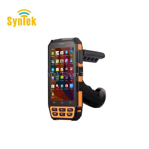 Outdoor Wireless Android PDA Lf Handheld RFID Reader 125kzh With Biometric Fingerprint Reader