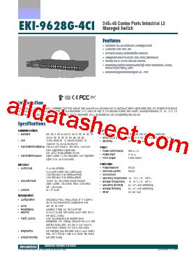 EKI 9628G 4CI AE Datasheet PDF Advantech Co Ltd