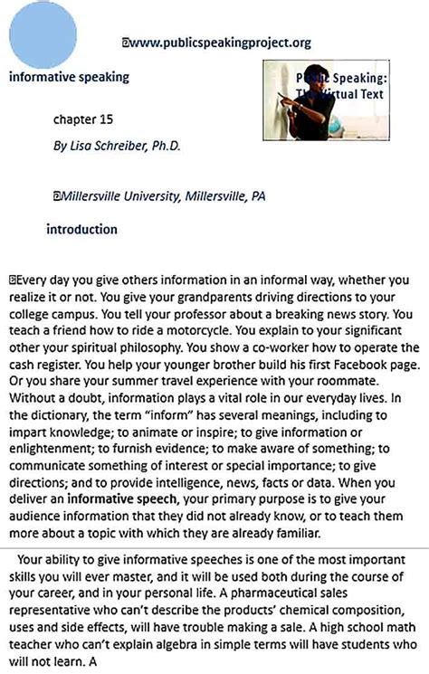 Informative Speech Outline Templates Room Surf Com