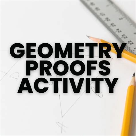 Geometry Proofs Activity Math Love Worksheets Library