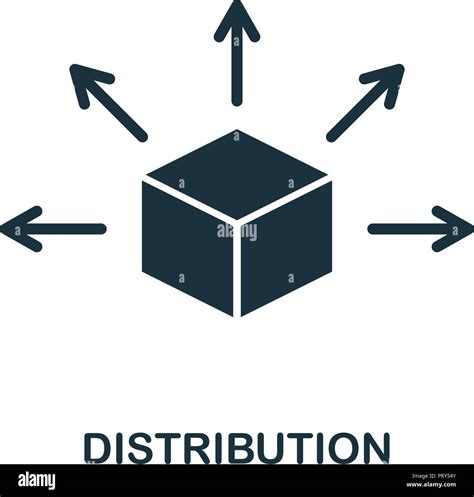 Distribution Icon Monochrome Style Design From Blockchain Collection Ux And Ui Pixel Perfect