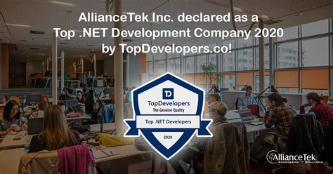 Alliancetek Inc Declared As A Top Net Development Company Of 2020 By