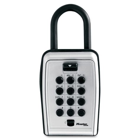 Master Lock Portable Key Safe Push Button Lock Weather Mlk5422d