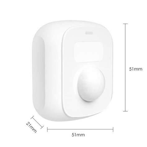 Badu Bg Tuya Wifi Zigbee Mini Human Motion Movement Body Pir Sensor With Light Sensor Scene