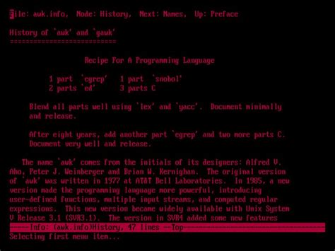 Fun And Entertaining Awk Instructions For UNIX