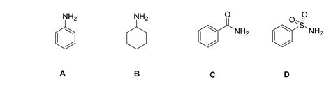 solved sort the following compounds by decreasing pks value