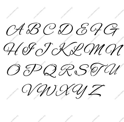 Stylish Cursive Letter Stencils Numbers And Custom Made To Order