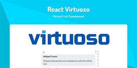 React Virtuoso Virtual List Component Made With Reactjs