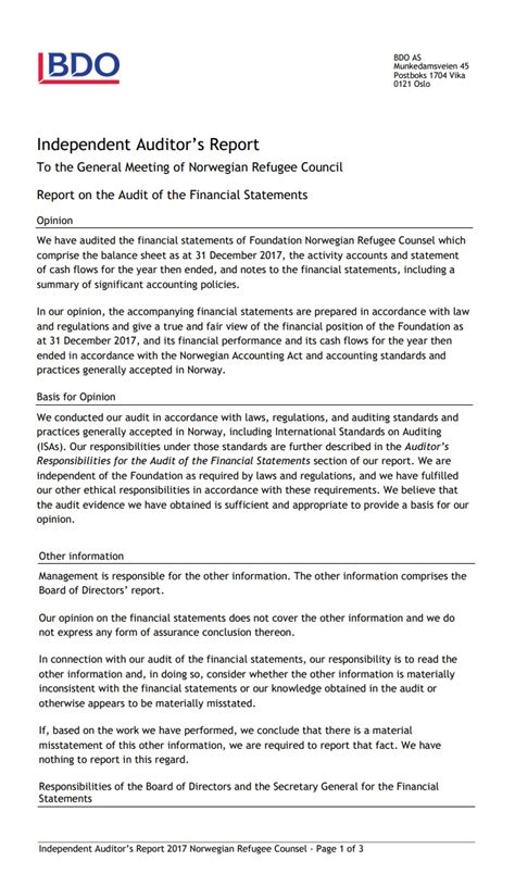Audit Report Example Free Report Examples Audit Report Example Free Report Examples