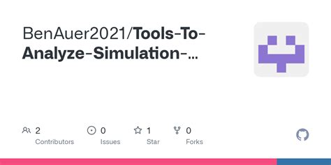 Github Benauer2021tools To Analyze Simulation Output