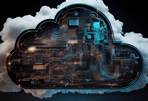 Cloud Computing Concept Stock Image Image Of Computer