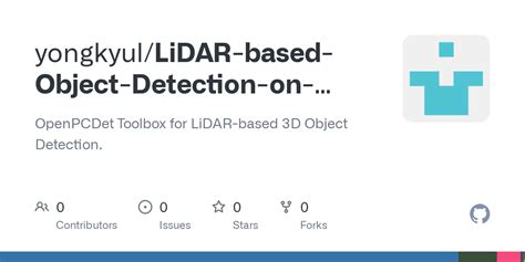 Github Yongkyullidar Based Object Detection On Custom Data Using