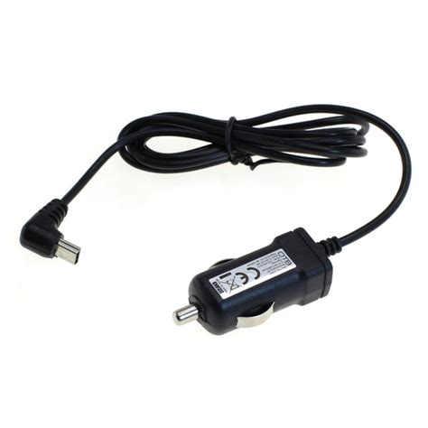 Mini USB B Autolader V A W Meter Zwart