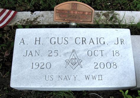 Augustus Hedrick “gus” Craig Jr 1920 2008 Find A Grave Memorial