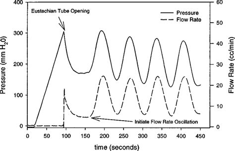 Typical Pressure And Flow Rate Measurements Made As A Function Of Time