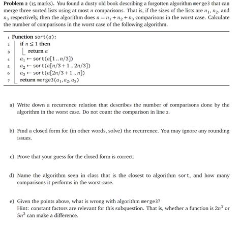 Solved Problem 2 15 Marks You Found A Dusty Old Book