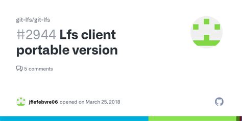 Lfs Client Portable Version · Issue 2944 · Git Lfsgit Lfs · Github