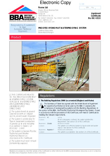 Fosroc Proofex 3000 Technical Data Sheet Nbs Source