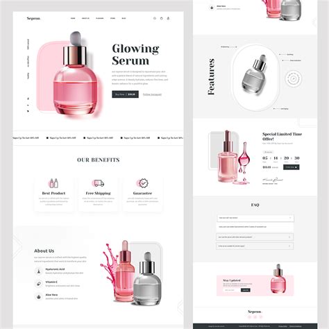 sepron product page design uiux website design by hamida jannat