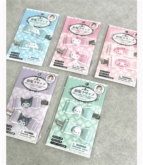 당일 산리오 정품 리본 헤어핀 앞머리핀 헤어 악세사리 머리핀 쿠로미 마이멜로디 시나모롤 포차코 헬로키티 커플템 우정템 선물 생일선물 에이블리