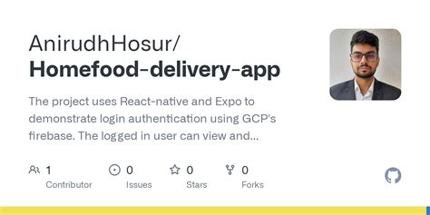GitHub AnirudhHosur Homefood Delivery App The Project Uses React Native And Expo To