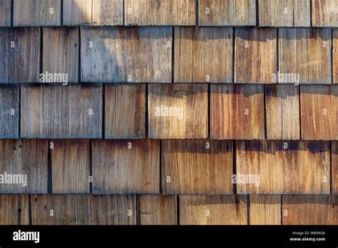 Rough Bumpy Wood Shingle Cladding Row Of Wooden Material Of Small Rough Bumpy Wood Shingle Cladding Row Of Wooden Material Of Small