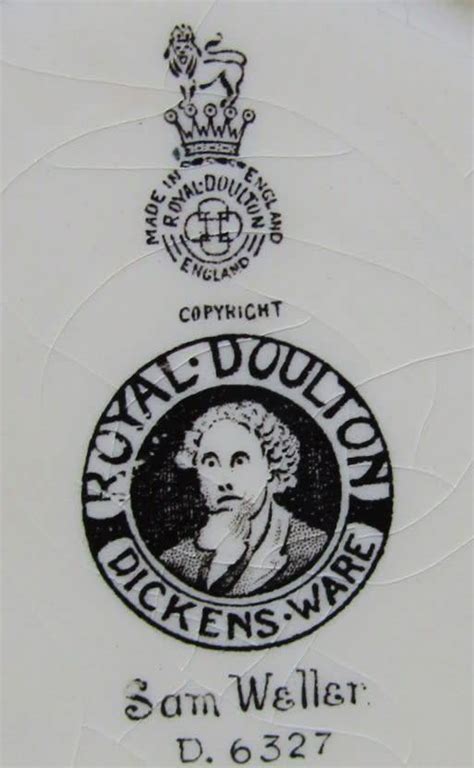 English Porcelain Royal Doulton Dickens Ware `sam Weller` Bowl Was