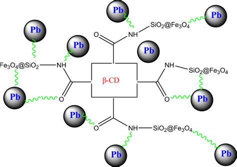 羧甲基β 环糊精键合fe3o4sio2 Nh2核壳磁性纳米复合吸附剂的合成有效去除废水中的pbiijournal Of Sol Gel