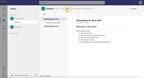how to export your content from the ms teams built in wiki