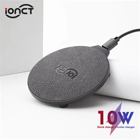 Ionct 10 Вт Быстрое беспроводное зарядное устройство для Iphone 11 Pro X Xr Xs Беспроводная