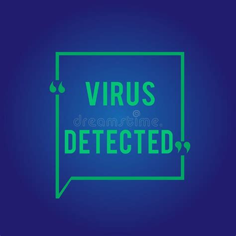 Word Writing Text Virus Detected Business Concept For A Computer Program Used To Prevent And