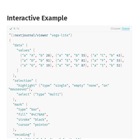 Vega In Clojure Nextjournal