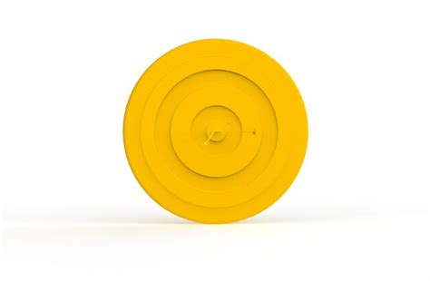 El Tablero De Objetivo Amarillo Con Flechas Representa El éxito La