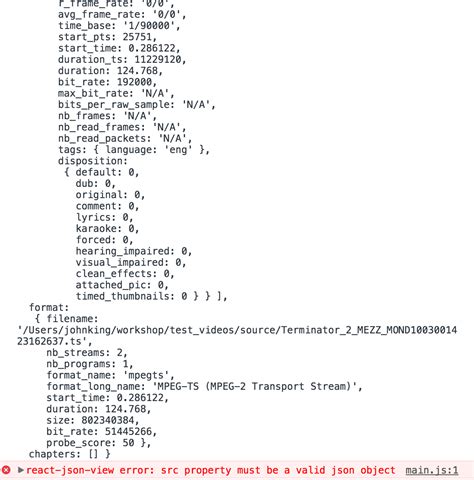 Src Property Must Be A Valid Json Object Issue 181 Mac S G React