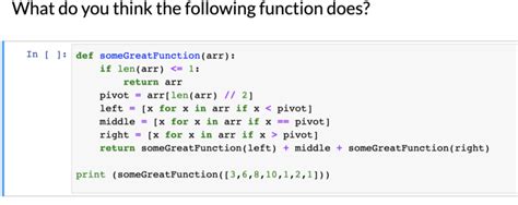 Solved What Do You Think The Following Function Does In