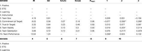 descriptive statistics aggregation indices and team level