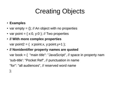 Javascript Objects Pdf Web Development Internet