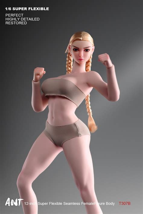 Ant T307 1 6th Female Fitness Model Action Figure Body 12in Muscle Bust