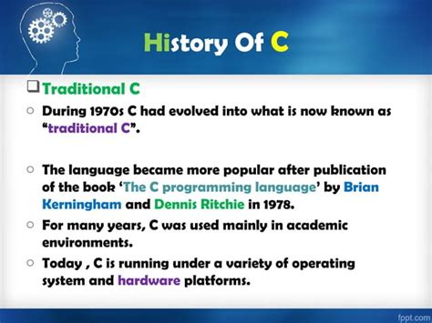 History Of C Ppt Programming Languages Computing