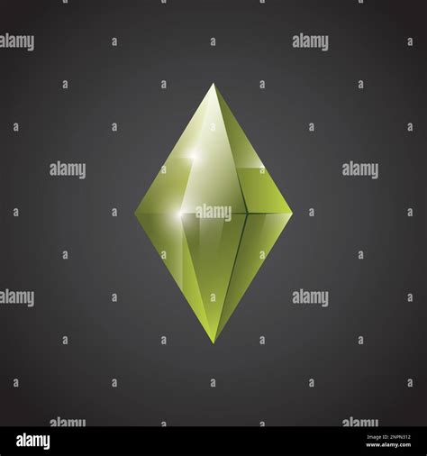 Gem Precious Stone Game Loot Ui Icon Vector Illustration Stock