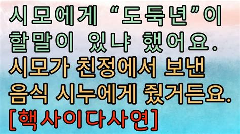 핵사이다사연 시모에게 도둑년이라고 했어요 사이다사연 사이다썰 미즈넷사연 응징사연 반전사연 참교육사연 라디오사연 핵사이다사연 레전드사연 Youtube