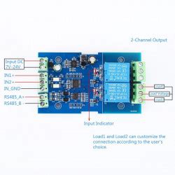 MODBUS RTU 2 CH RELAY MODULE RS485 TTL