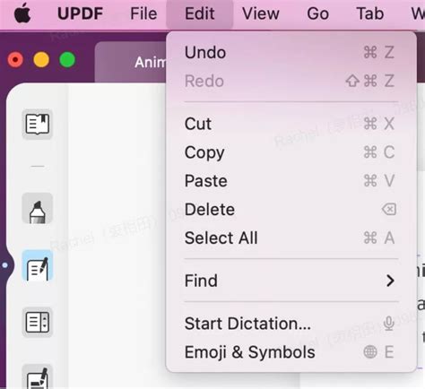 UPDF For Mac Toolbar Navigation User Guide