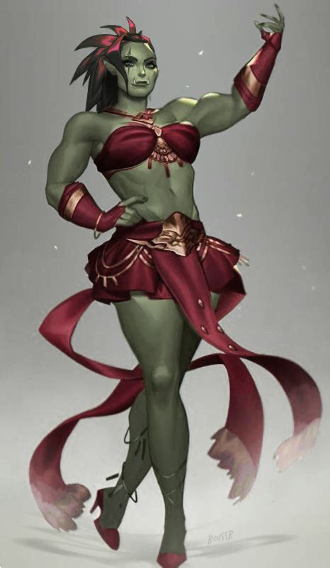 Female Orc Bard Personajes Dnd Dibujos Figura Humana Personajes De
