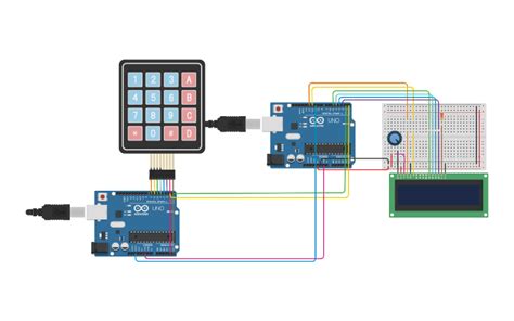 Circuit Design Ejercicio 6 Sistema De Acceso Tinkercad